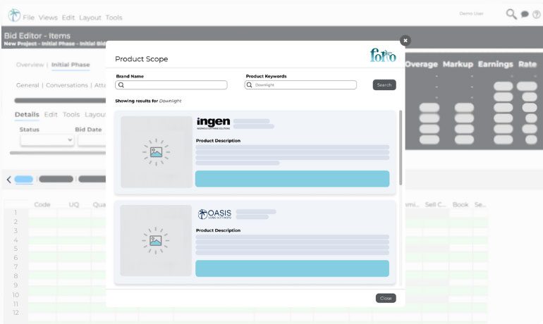 OASIS Sales Software for the Lighting Industry | Ingen Software
